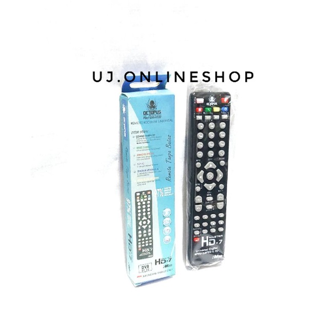 Jual remote octopus HD-7 remote receiver universal digital matrix venus ...