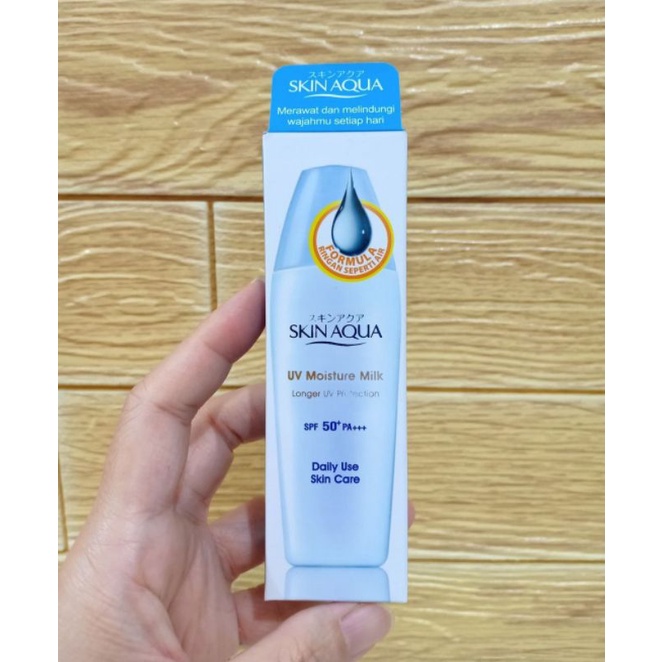 Jual SKIN AQUA SUNSCREEN SPF 50 Original(biru) | Shopee Indonesia