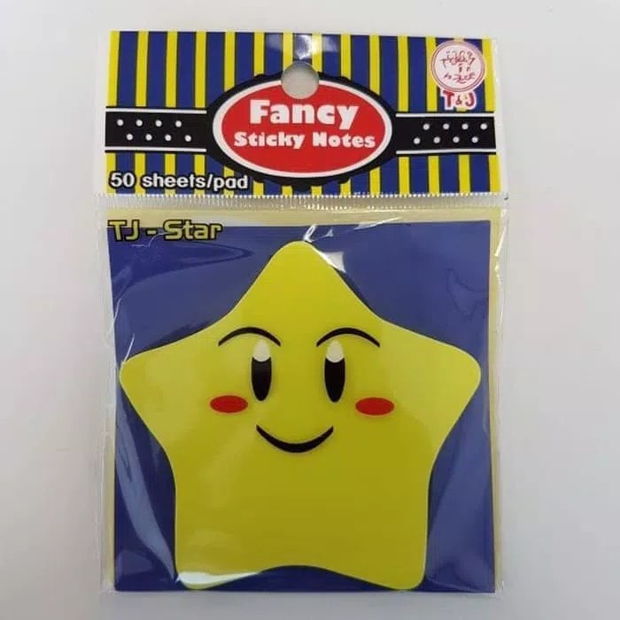 Jual T&J Labels Fancy Sticky Notes TJ - Star | Shopee Indonesia