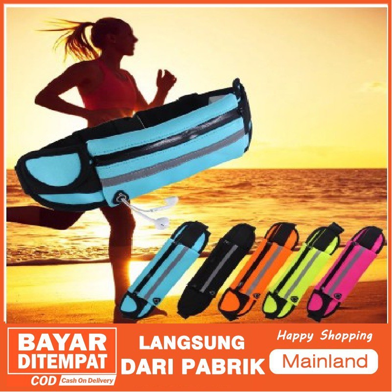 Jual Mainland Tas Pinggang Olahraga Jogging Tas Lari Sabuk Lari Running ...