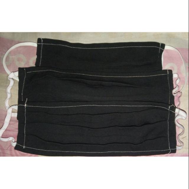 Jual Penutup Mulut Karet Telinga Warna Hitamm | Shopee Indonesia