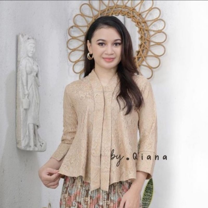 Jual ATASAN KEBAYA MODERN ATASAN KEBAYA BRUKAT KUTUBARU FLOY POLOS KEBAYA KUTU BARU ATASAN ...