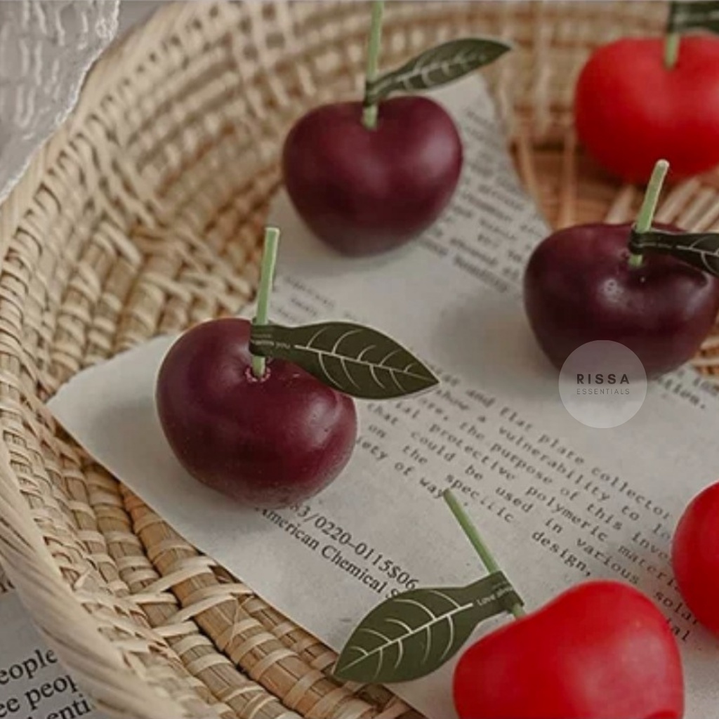 Jual [RISSA] Lilin Cherry Scented Wax Prop Foto Layout Aesthetic ...
