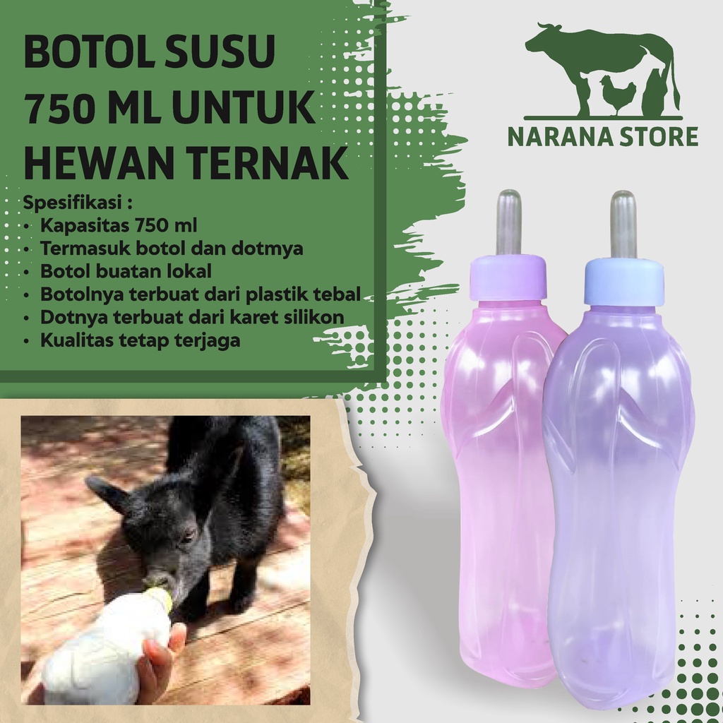 Jual Botol Dot Susu Kambing 750ml Dot Susu Kambing Cempe Domba Babi ...