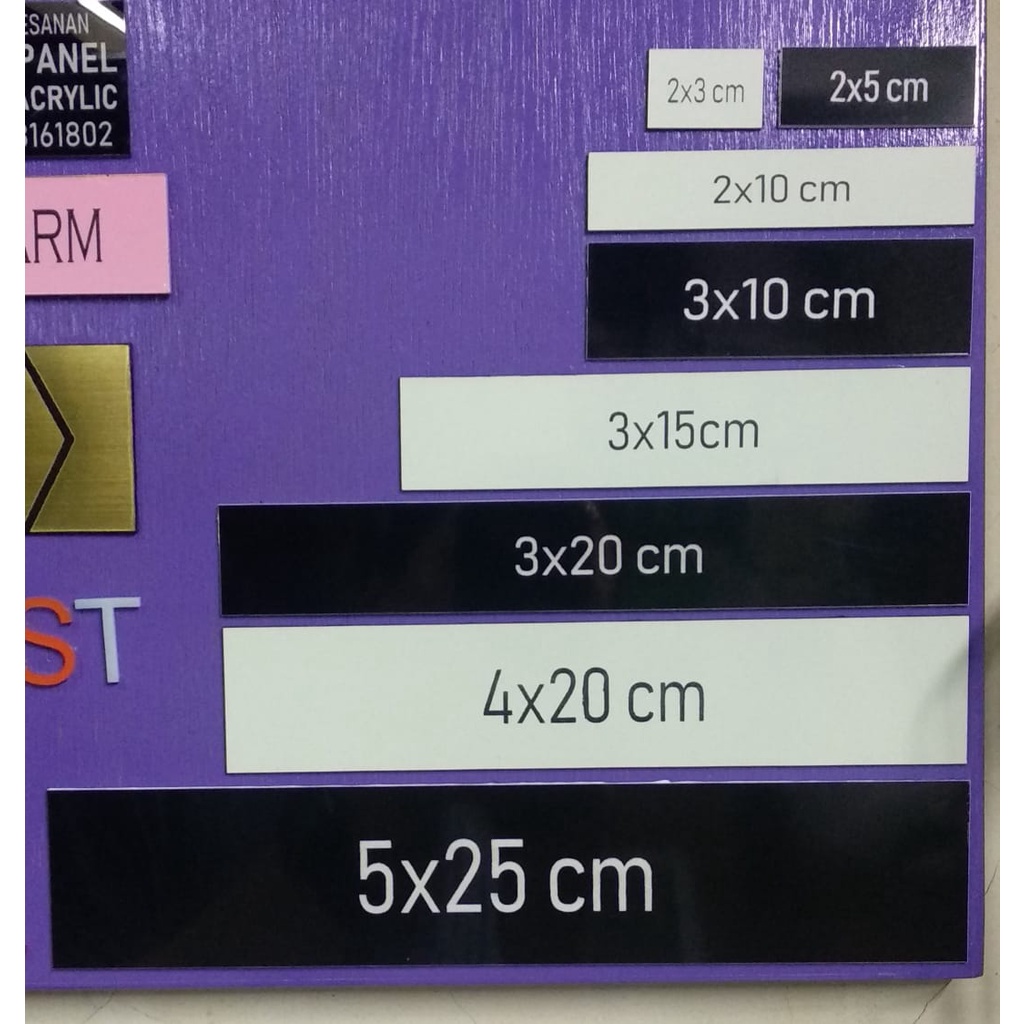 Jual Label Nama Panel Listrik Ekspress cepat murah langsung dicetak ...