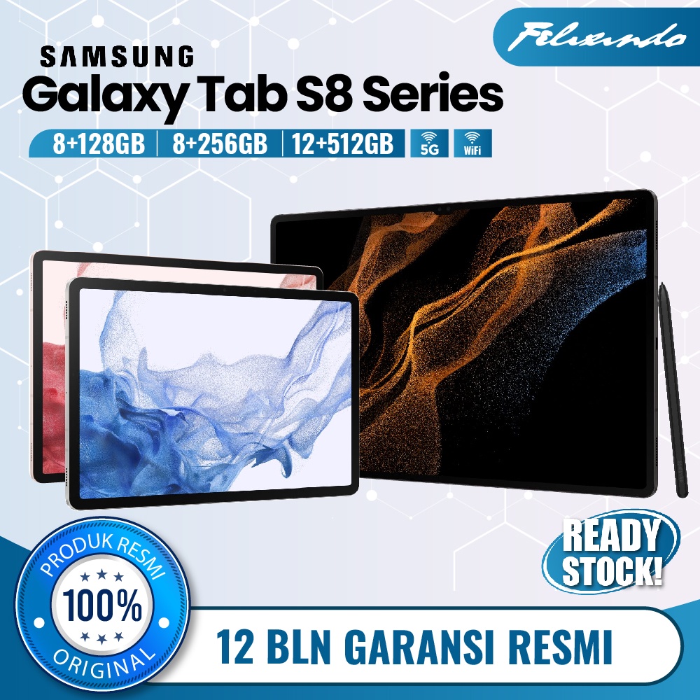 Jual Samsung Galaxy Tablet Tab S8 S8+ S8 Plus Ultra Wifi RAM 8 12 ROM 128 256 128GB 256GB ...