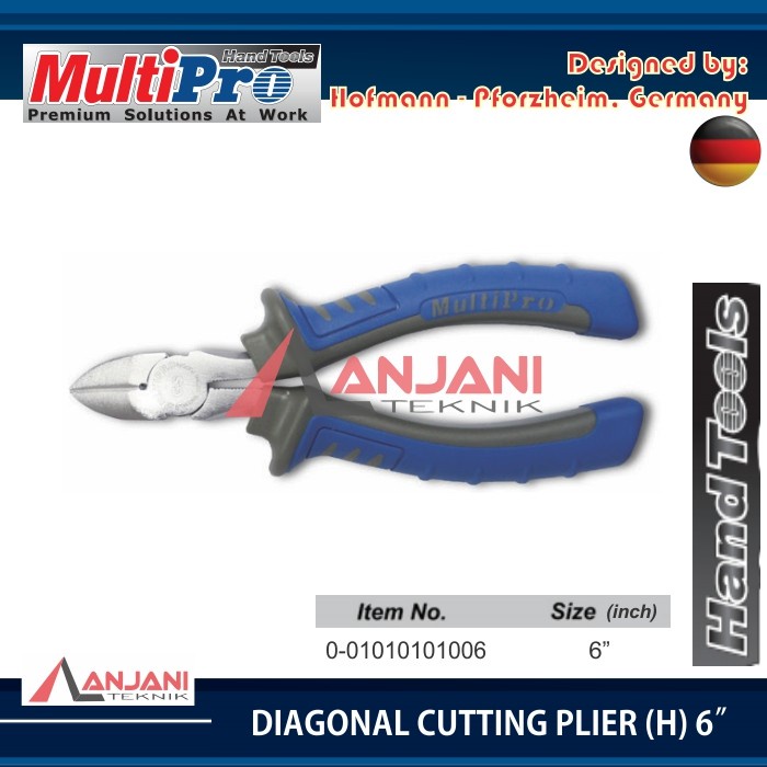 Jual TANG POTONG DIAGONAL 6 INCH MULTIPRO CUTTING PLIERS 6INCH HEAVY ...