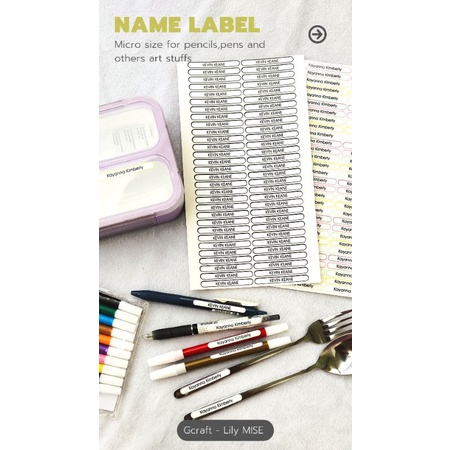 Jual sticker label nama kecil - stiker antiair | Shopee Indonesia