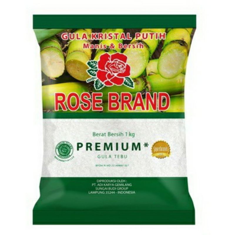 Jual GULA TEBU ROSE BRAND 1KG | Shopee Indonesia