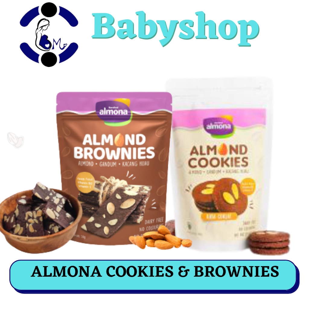 Jual ALMONA Barefood/ BARE FOOD Almond Cookies 100gr - Snack Sehat ...