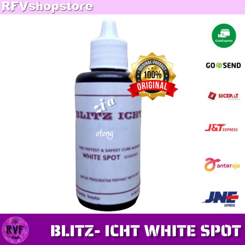 Jual blitz icht 100 ml Methylene Blue 100ml obat ikan ichthyopthirius ...