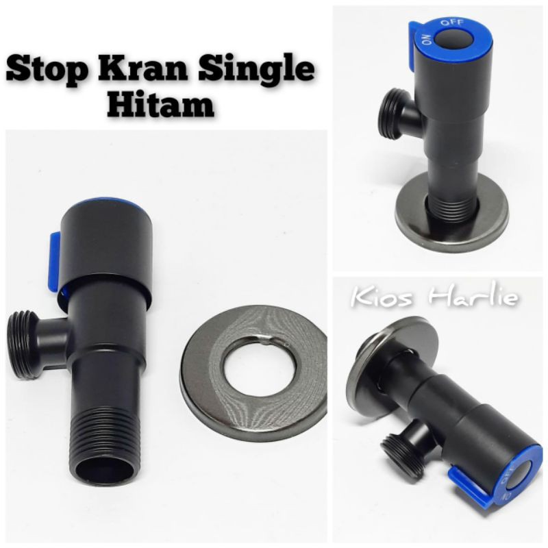 Jual Stop kran, stop kran stainless, stop kran hitam | Shopee Indonesia