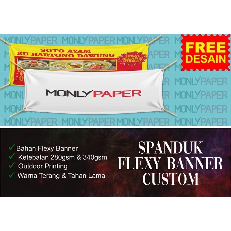 Jual Cetak spanduk/Banner custom | Shopee Indonesia