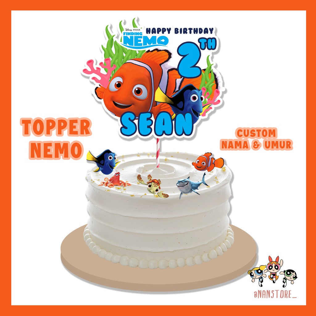 Jual Topper Cake Custom Nemo | Shopee Indonesia