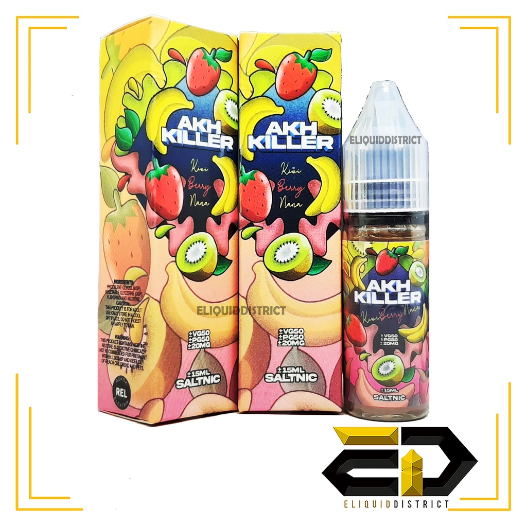 Jual AKH KILLER SALTNIC STRAWBERRY BANANA KIWI PREMIUM LIQUID INDONESIA ...