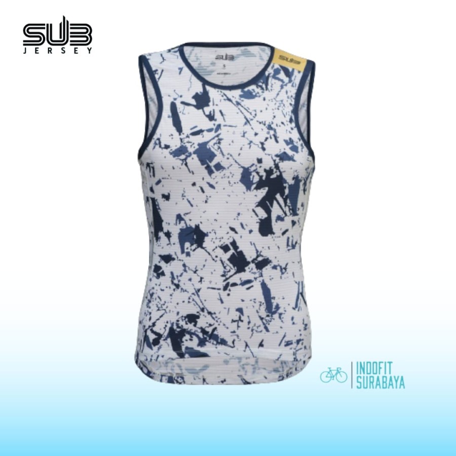 Jual Jersey Indoor SUB Baselayer Sepeda Gowes SUB Splash White Subjersey | Shopee Indonesia