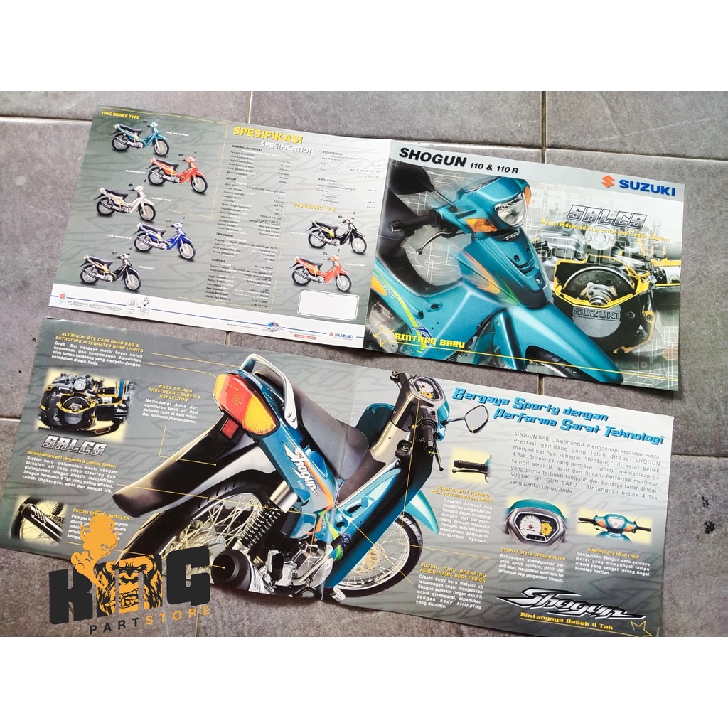 Jual BROSUR POSTER SUZUKI SHOGUN R - FLYER KATALOG SPESIFIKASI SHOGUN ...