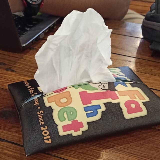 Jual Tissue Traveling Anti Air Kak Faqih & Qi Puppet | Shopee Indonesia