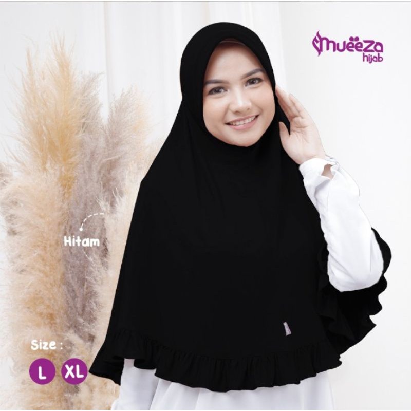 Jual Mueeza hijab - Bilqis hitam | Shopee Indonesia