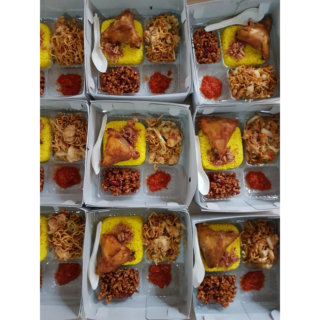 Jual NASI KUNING KOTAK B KOMPLIT - YELLOW RICE BOX COMPLETE TYPE B ...