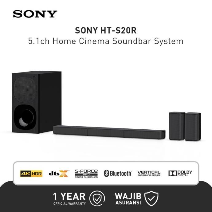 Jual Sony HT-S20R Soundbar 5.1ch Home Theatre System - Black | Shopee ...