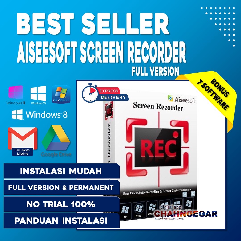Jual Aiseesoft Screen Recorder Full Version Lifetime Permanent ...