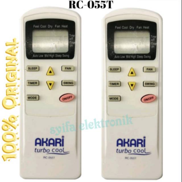 Jual Remote AC Akari Turbo CooL Original | Shopee Indonesia