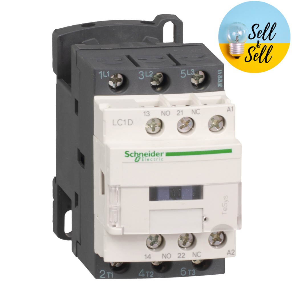 Jual Contactor Schneider LC1D09 (M7) Koil AC / Kontaktor Schneider 3 Kutub tipe LC1D09M7 (220V ...
