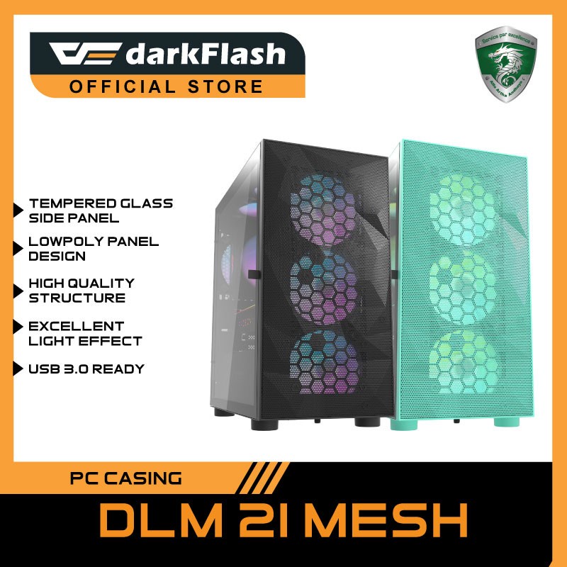 Jual darkFlash DLM21 MESH M-ATX PC Casing [No Fan] | Shopee Indonesia