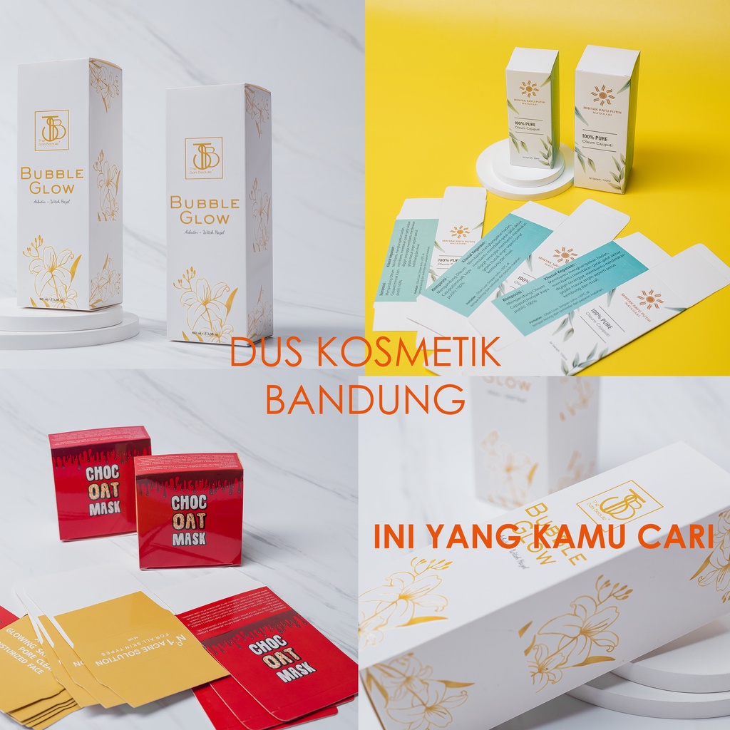 Jual 500 pcs Custom Dus Box Kosmetik Parfum beauty herbal | Shopee ...