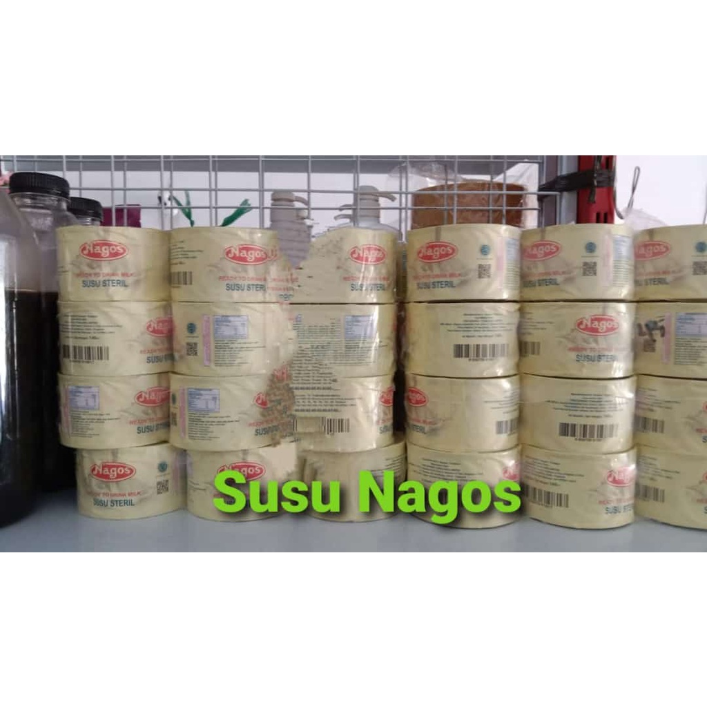 Jual NAGOS STERILIZED MILK THAILAND 140ML/NAGO SUSU CAIR/SUSU STERIL 12PCS | Shopee Indonesia