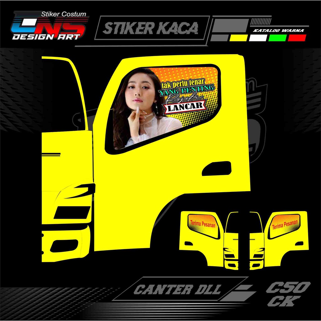 Jual stiker truk canter stiker canter stiker kaca canter stiker kaca ...