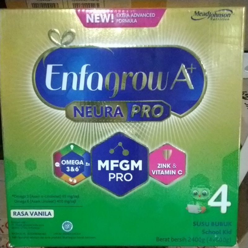 Jual Enfagrow 4 3000gr Neura Pro/ Enfagrow A+4 School Kids 3000gr ...