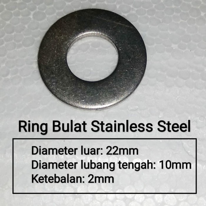 Jual Ring Baut Bulat besi stainless stell 304 ukuran 10mm | Shopee ...