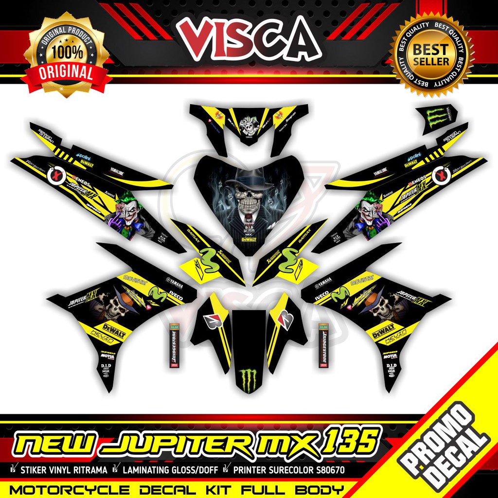 Jual (COD) Stiker Jupiter Mx 135 New Full Body Decal Jupiter Mx 135 New ...