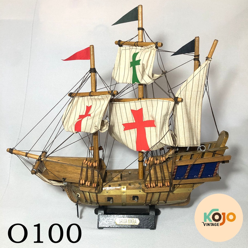 Jual Miniature Vintage Model Kapal Layar Kayu Christopher Columbus ...