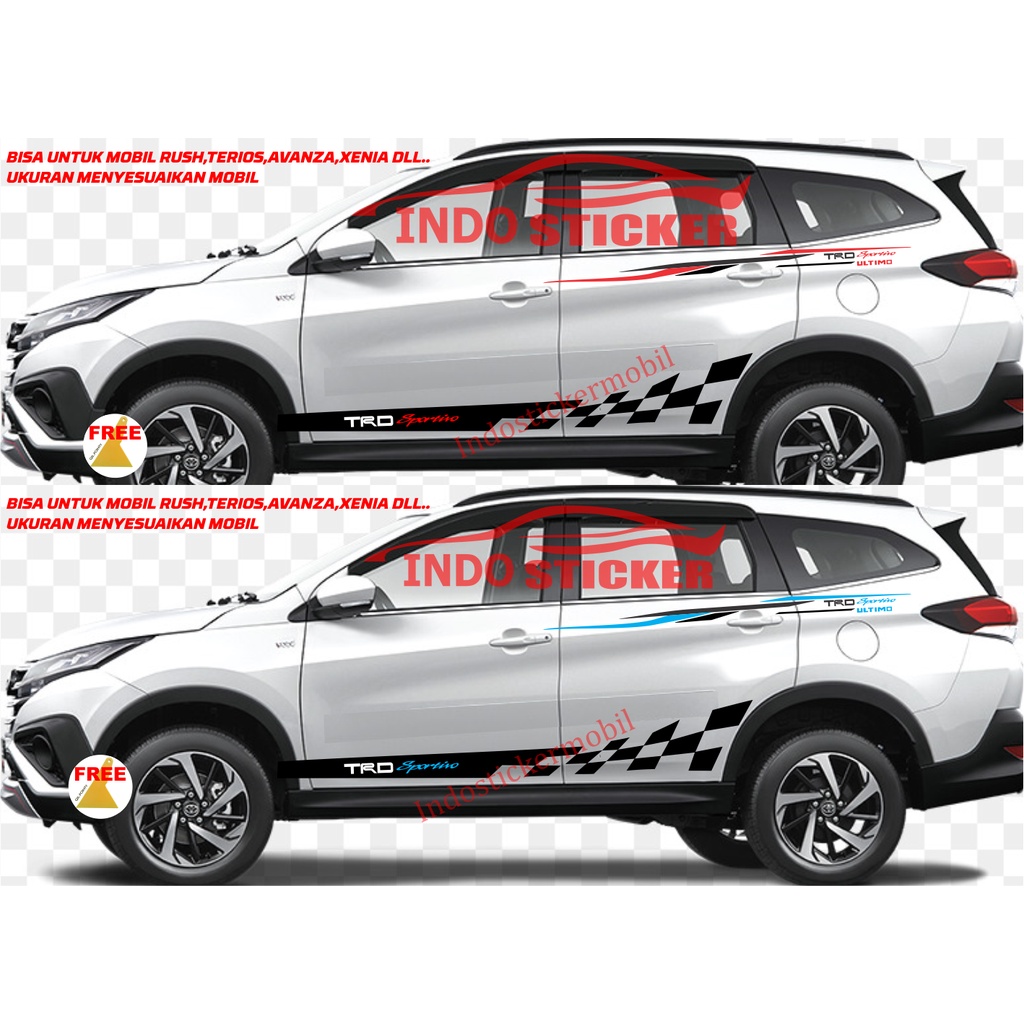 Jual Sticker stiker mobil toyota rush trd sportivo ultimo stiker mobil ...