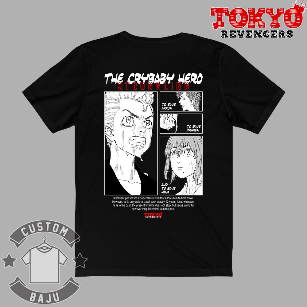 Jual Kaos The Crybaby Hero Struggling Tokyo Manji Anime Tokyo Revengers ...