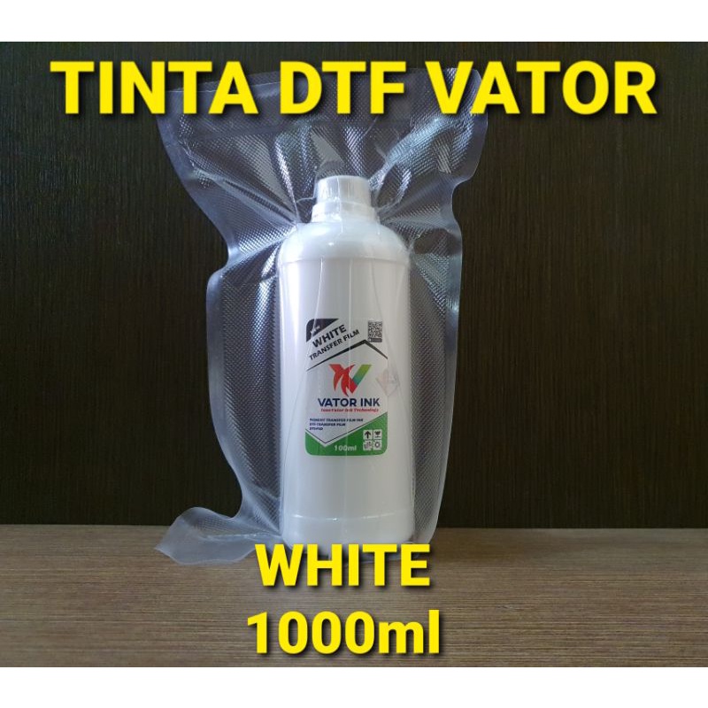 Jual Tinta DTF White Vator Ink 1000ml Tinta Putih DTF Pet Film DTF ... Jual Tinta DTF White Vator Ink 1000ml Tinta Putih DTF Pet Film DTF ...