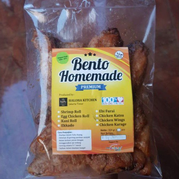 Jual Chiken Wing Bento Homemade Tanpa Pengawet 320g | Shopee Indonesia