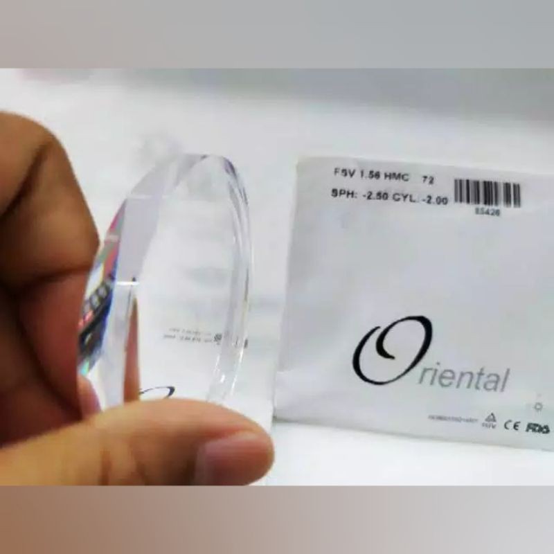Jual Lensa Kacamata Minus/ Dobel Fokus Custom Merk Oriental | Shopee ...