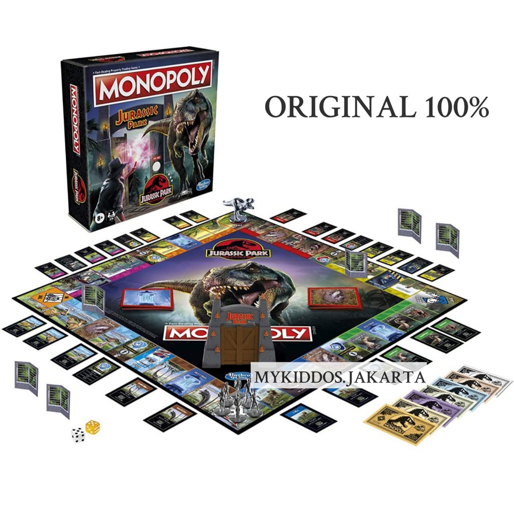 Jual Hasbro Monopoly Jurassic Park / Mainan Monopoli Original | Shopee ...