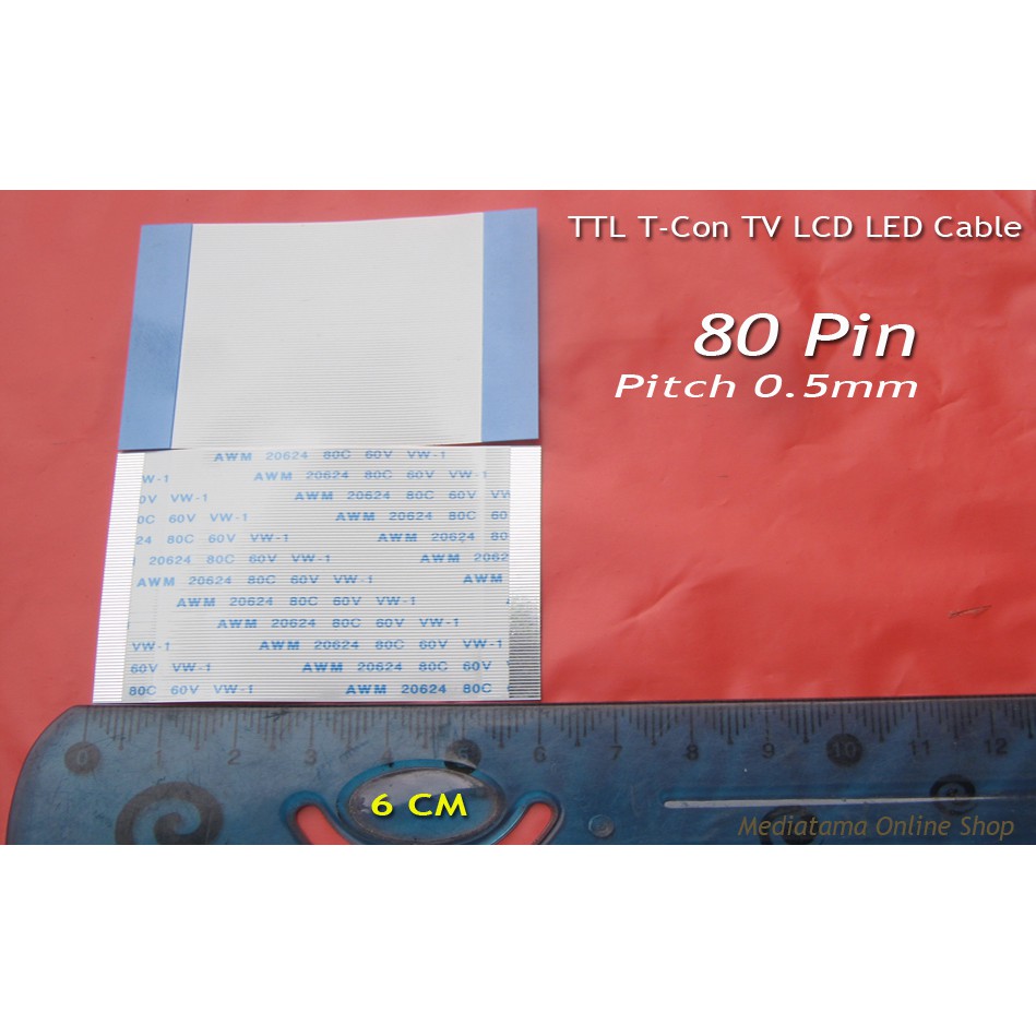 Jual PCB Flexible AWM 80 Pin Pitch 0.5mm TTL T-Con TV LCD LED Logic ...