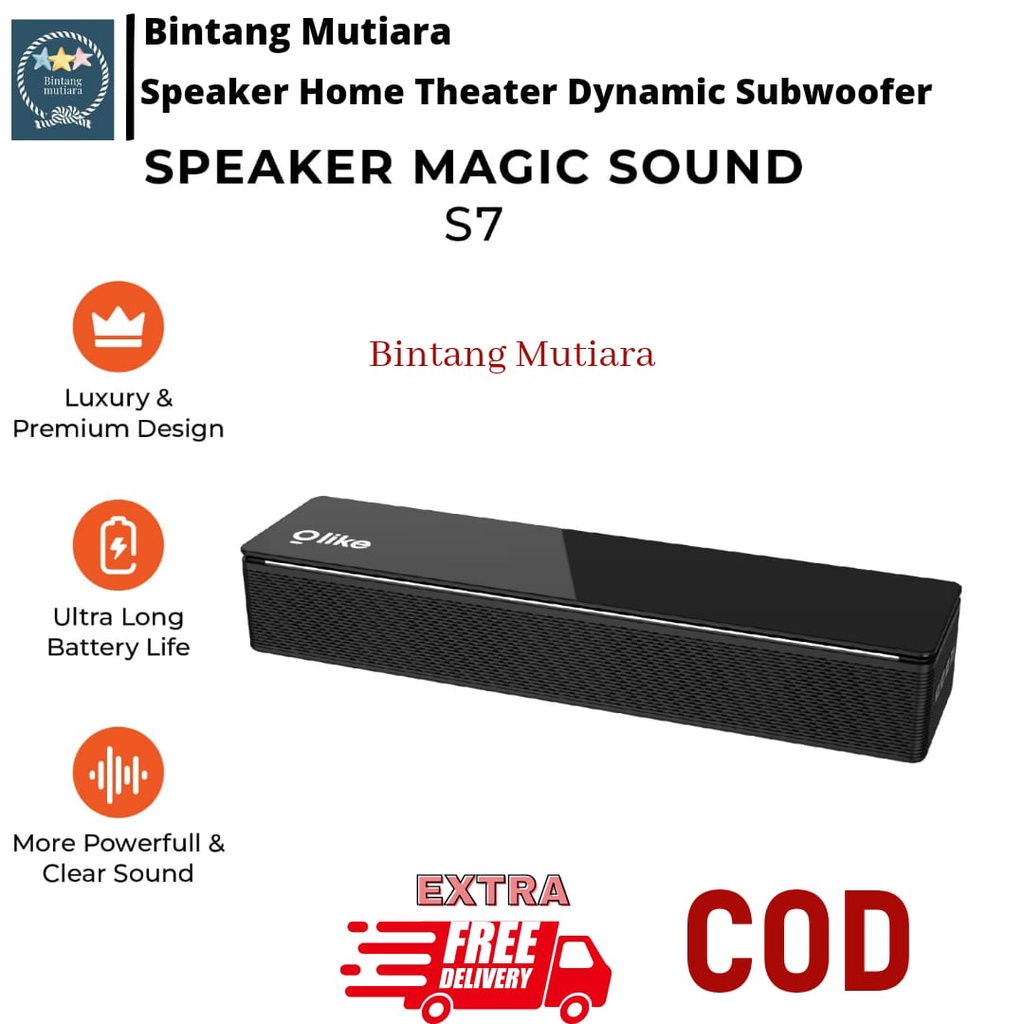 Jual Speaker Olike S7 Magic Sound Wireless Home Theater Dynamic ...