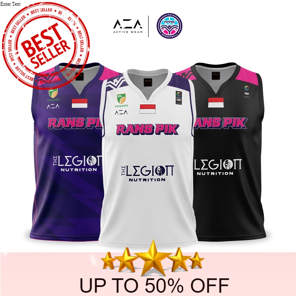 Jual BAJU AZA x RANS Jersey Basketball (Fans Edition) BISA CUSTOM GANTI ...