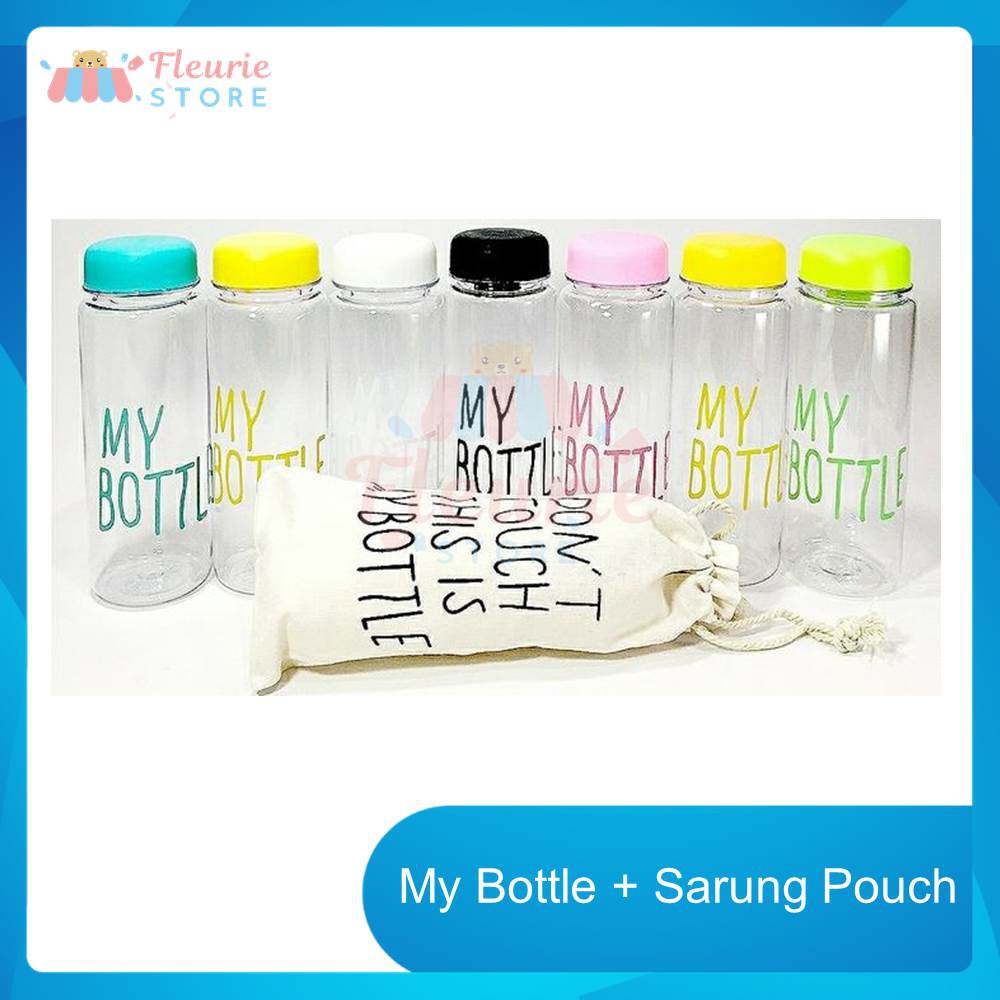 Jual My Bottle + Sarung Pouch Kain - Botol Minum Unik Drinking Water ...