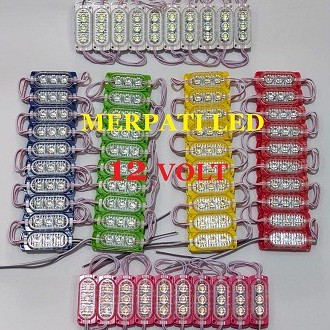 Jual LAMPU LED STRIP MODUL 3 MATA BESAR SMD 6023 2835 12V 12 V VOLT 12VOLT WATERPROOF VARIASI ...