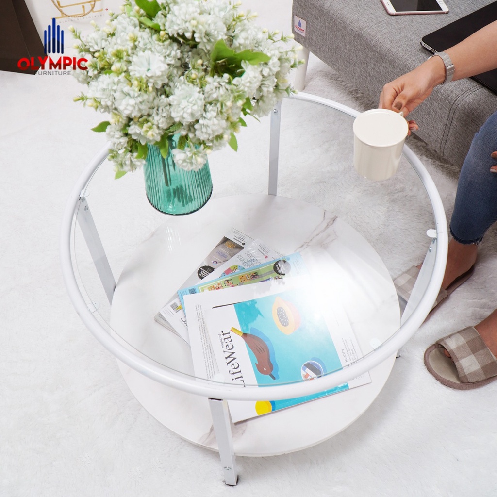 Jual MORE Olympic Coffee Table / Meja Bulat Minimalis / Meja Kopi ...