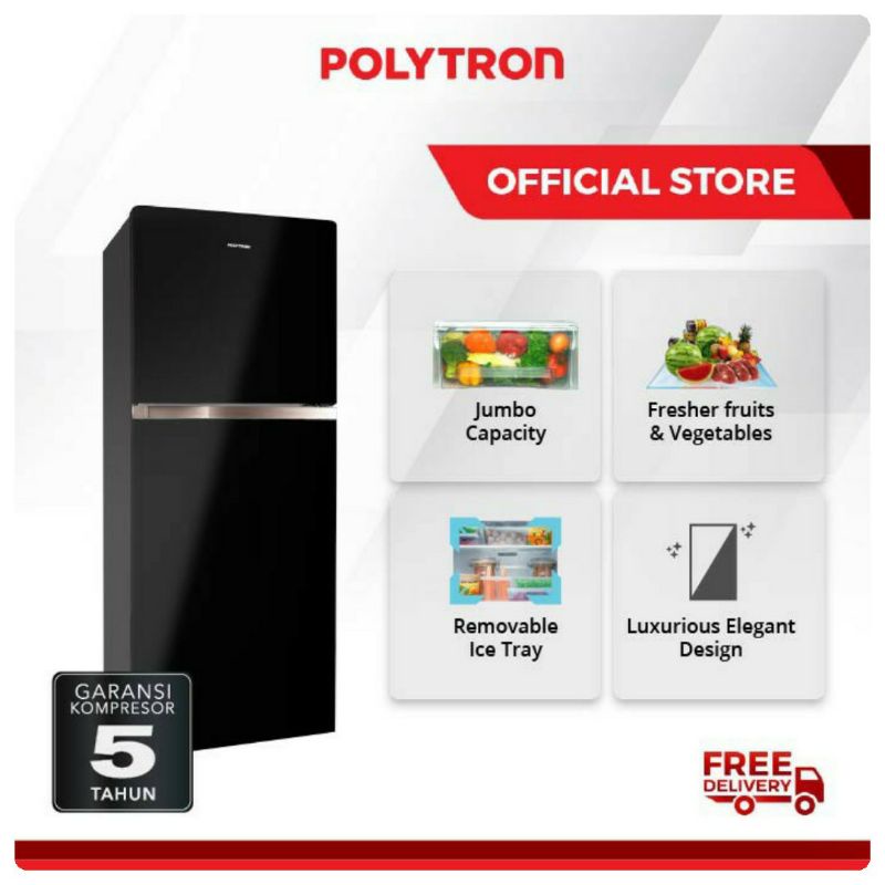 Jual Kulkas Polytron 2 Pintu PRW 23MNX 23MOB 23MOW 23MTR | Shopee Indonesia