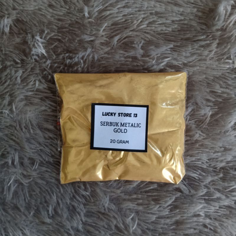 Jual SERBUK GOLD 20 gr 20gr Emas Bubuk Halus Metalik Glitter Powder ...